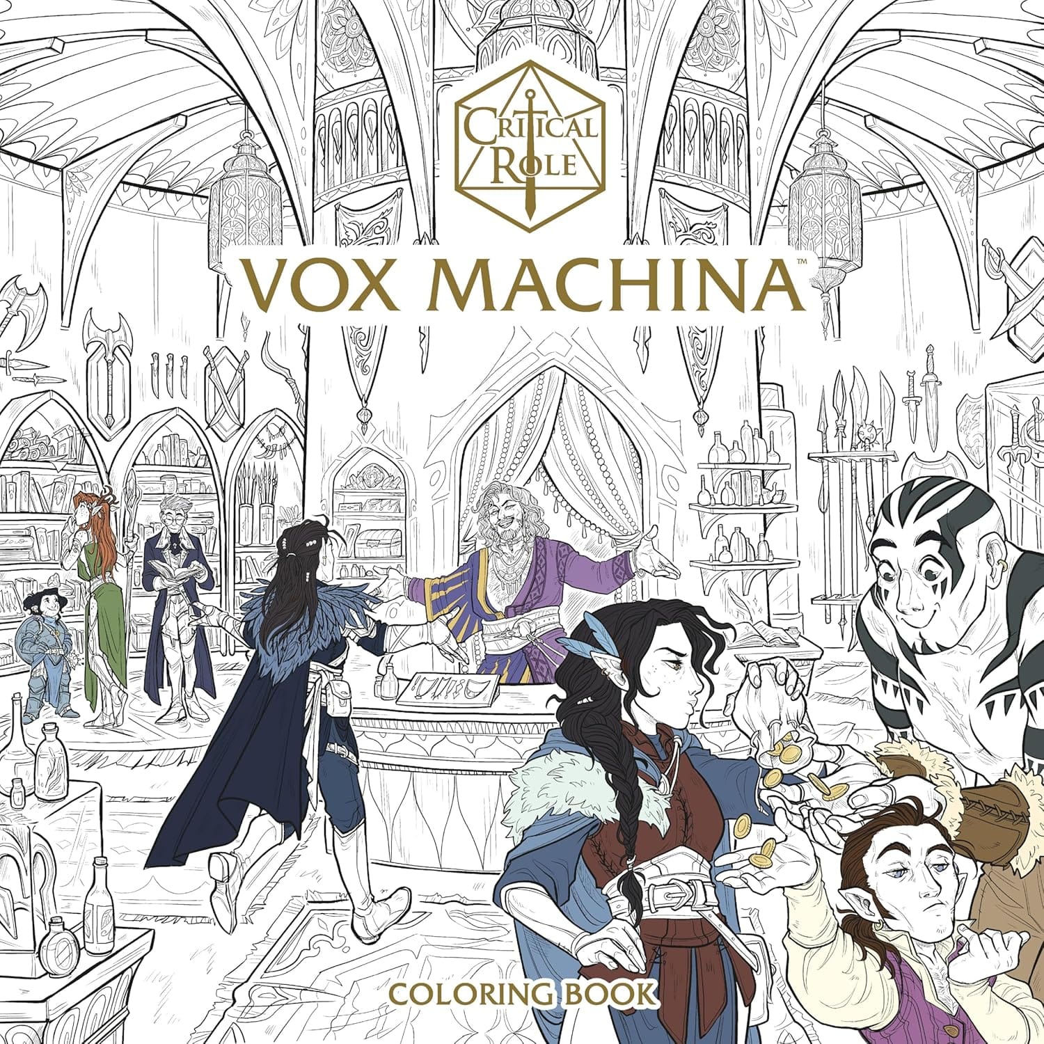 Kniha Critical Role: Vox Machina Coloring Book | imago.cz