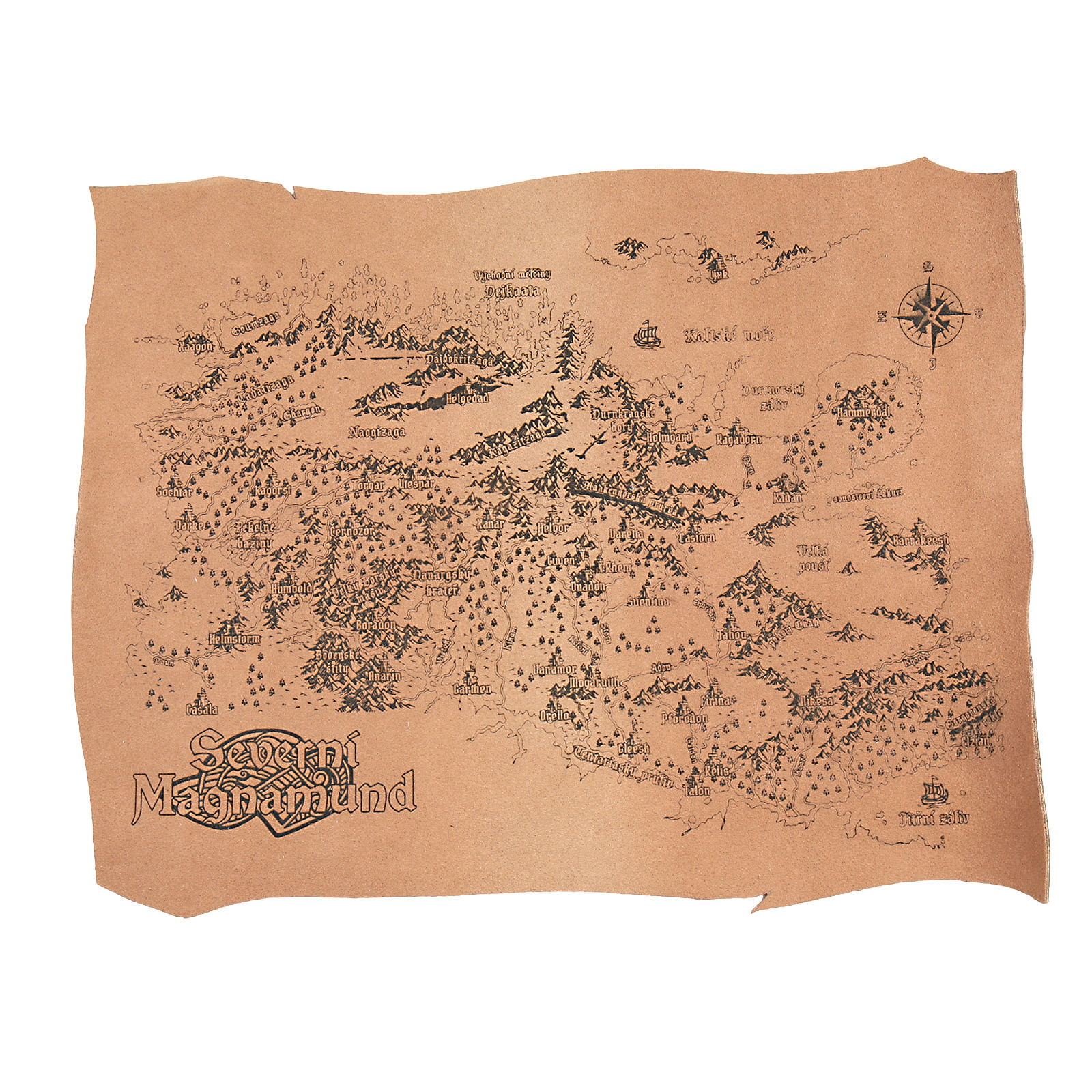 Gravírovaná mapa - Magnamund, štípenka | imago.cz