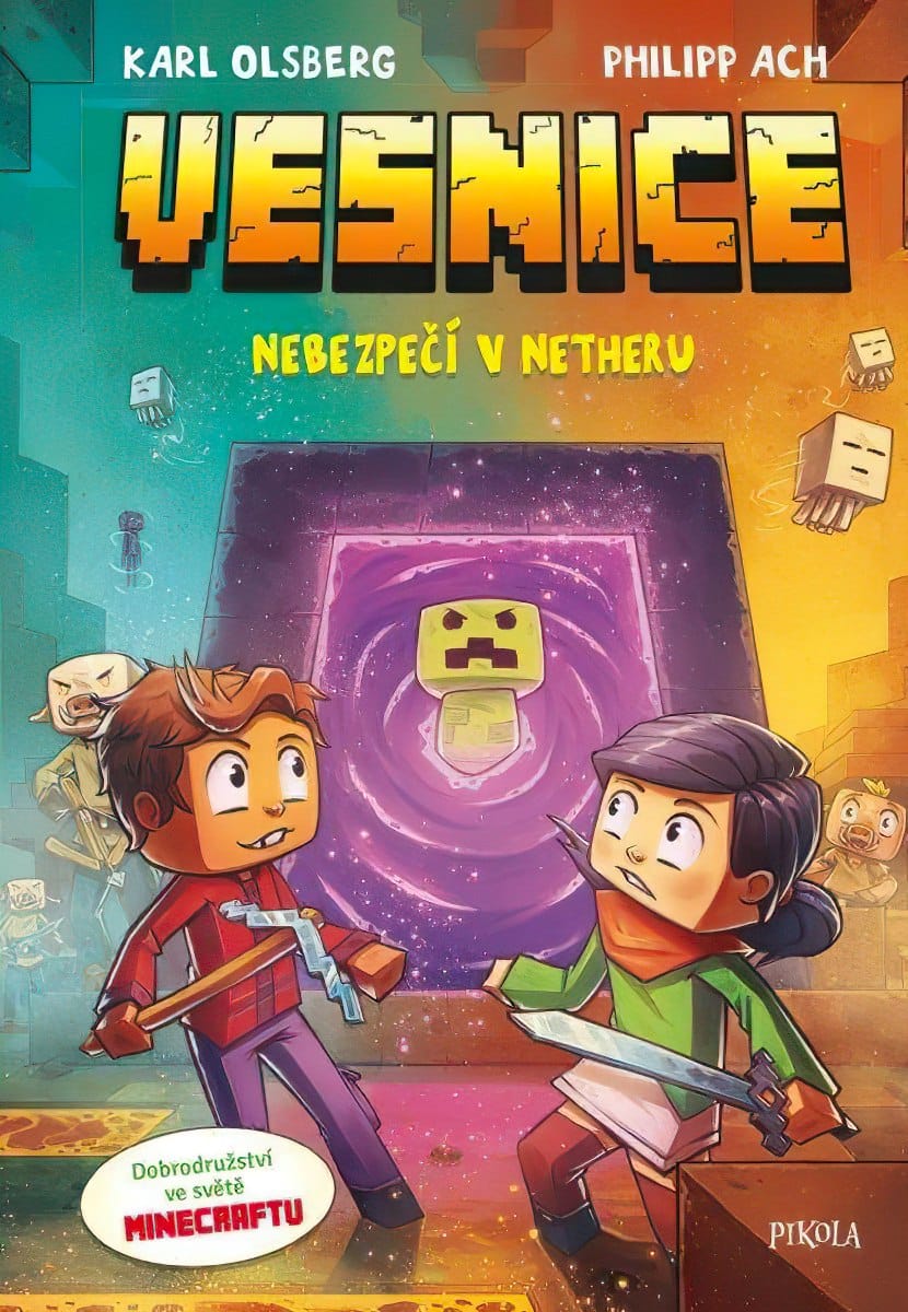 Komiks Minecraft - Vesnice 2: Nebezpečí v Netheru | imago.cz
