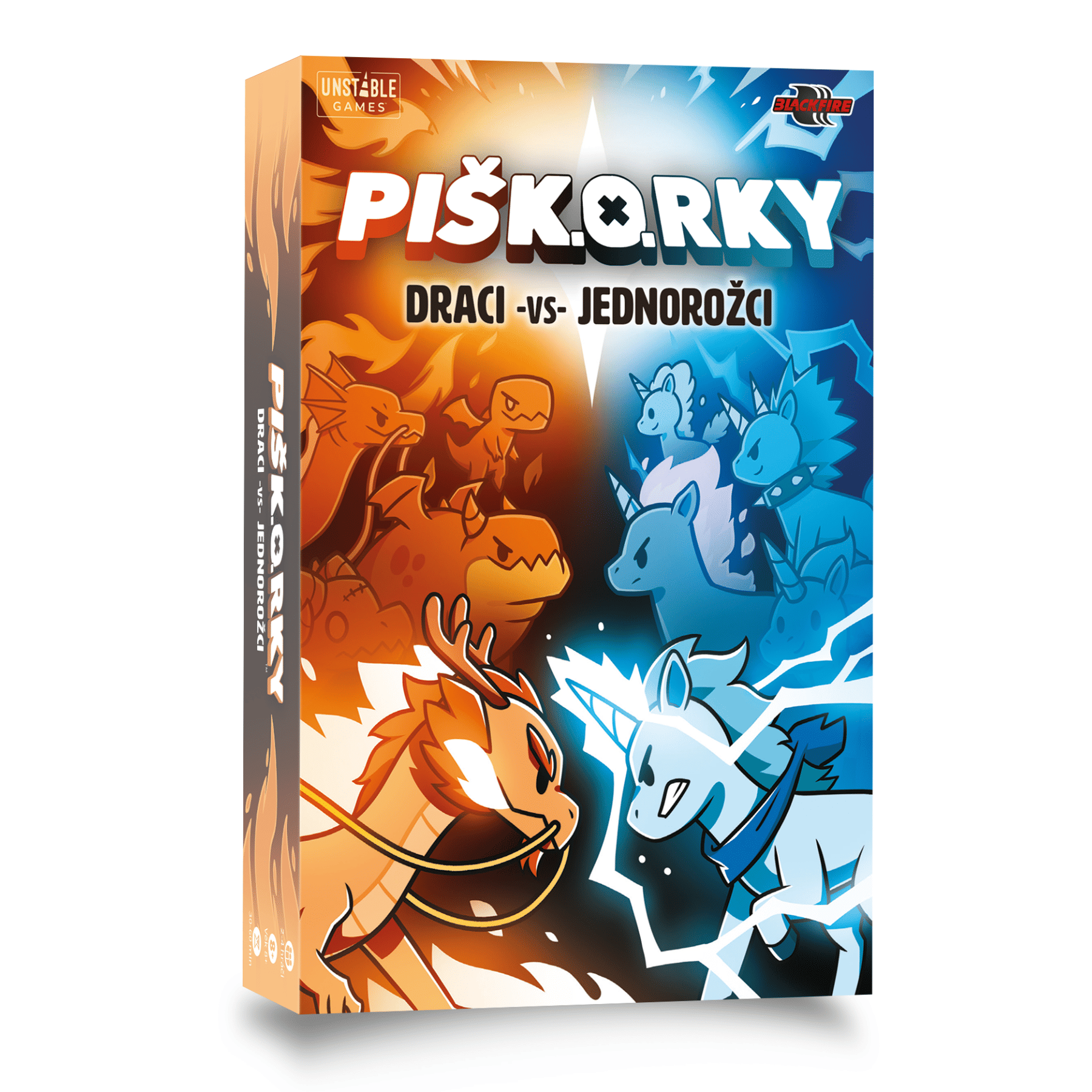 Karetní hra PIŠK.O.RKY: Draci vs Jednorožci | imago.cz