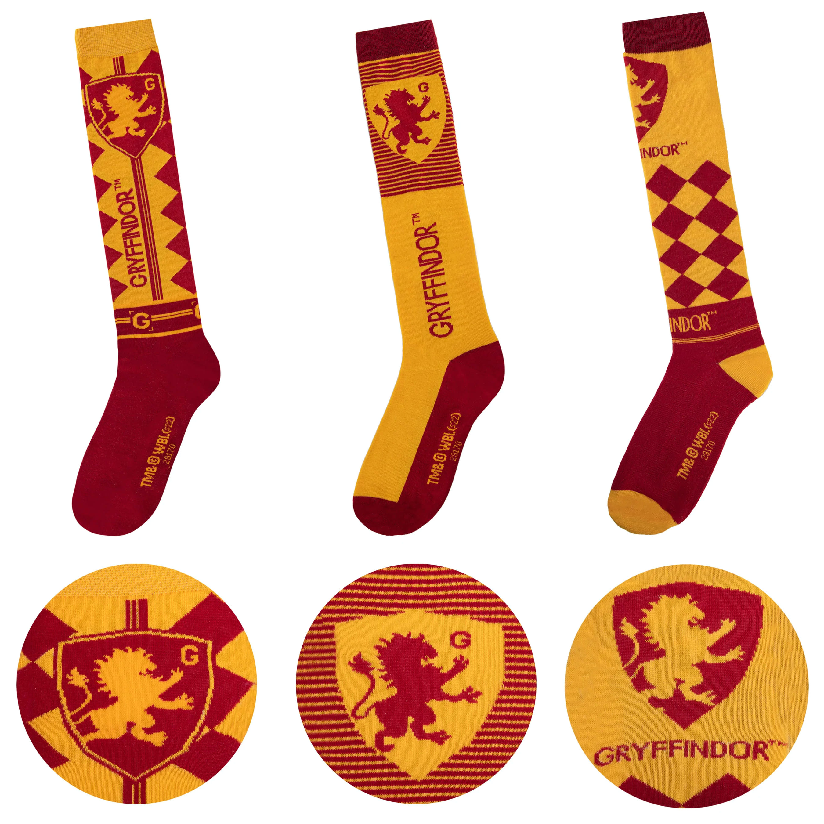 Podkolenky Harry Potter - Nebelvír (3 páry) | imago.cz