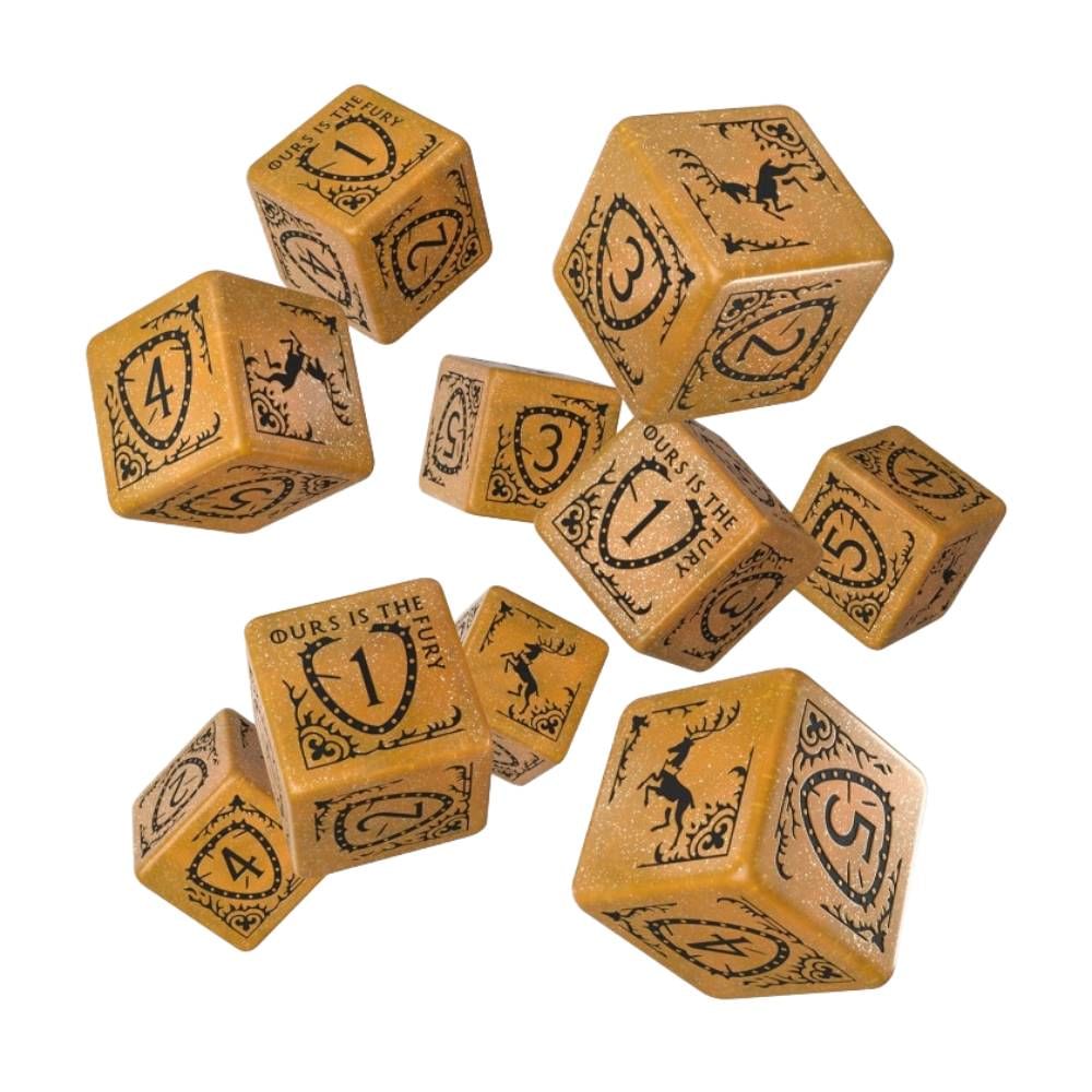 Sada šestistěnných kostek Game of Thrones - Baratheon (10 ks) | imago.cz