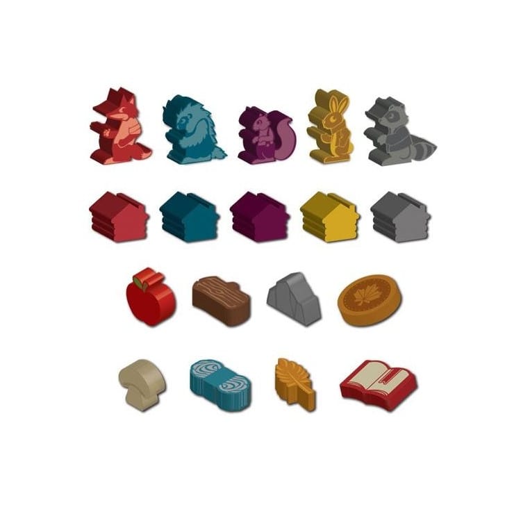 Desková hra Útulná doupata - dřevěné komponenty | imago.cz